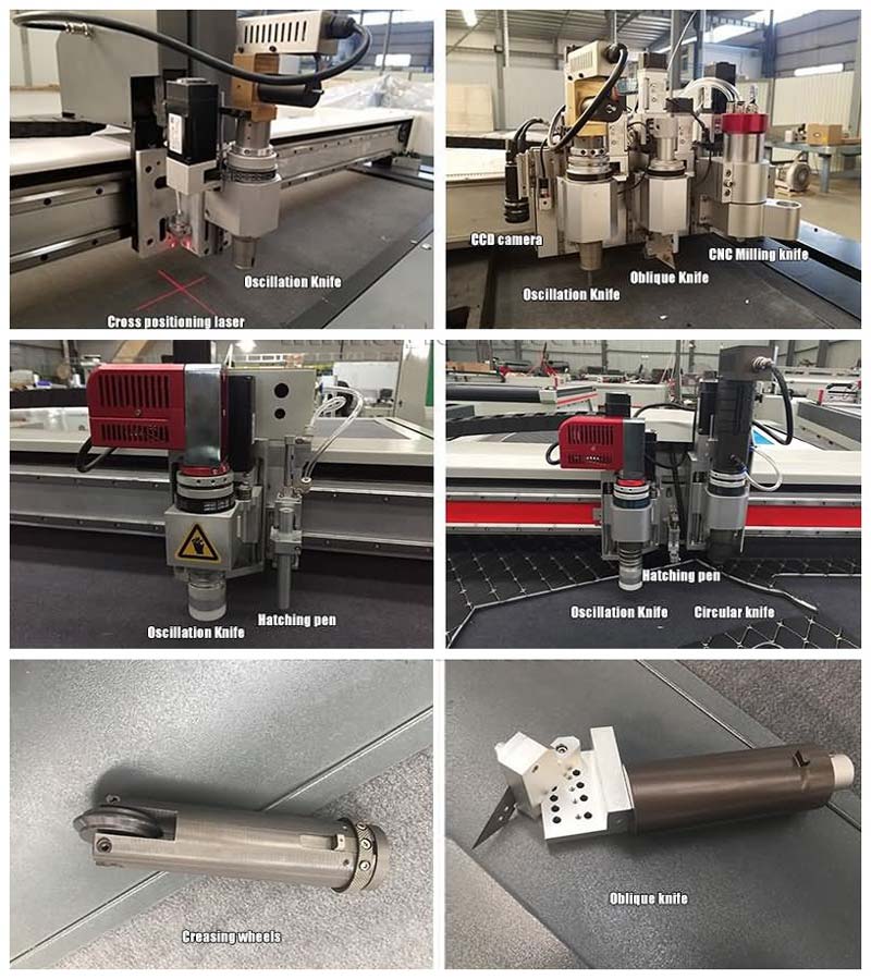 CNC Cardboard / Honeycomb Board Cutting Machine with Oscillating Cutter ...